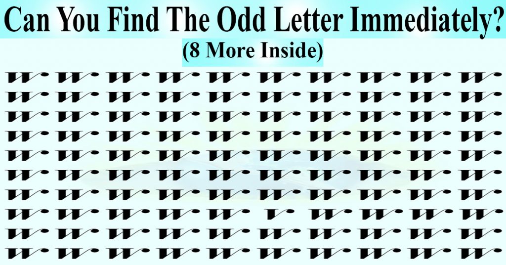 How Quickly Can You Spot The Odd One? Not Many Can Find Each In Under ...