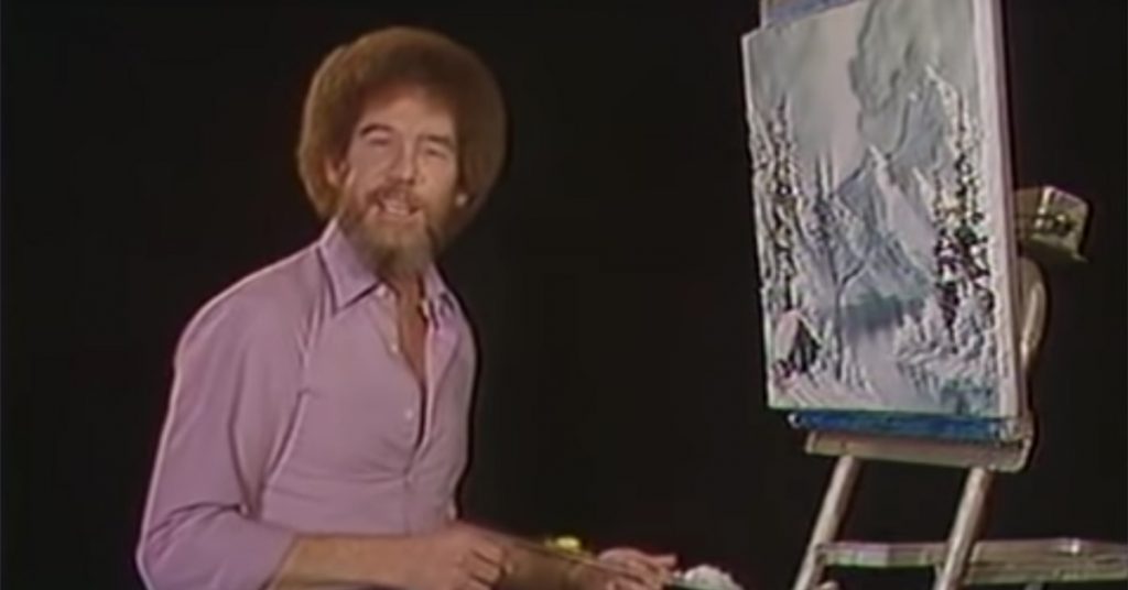 Bob Ross Once Painted Only In Gray To Inspire A Colorblind Fan Who Didn ...